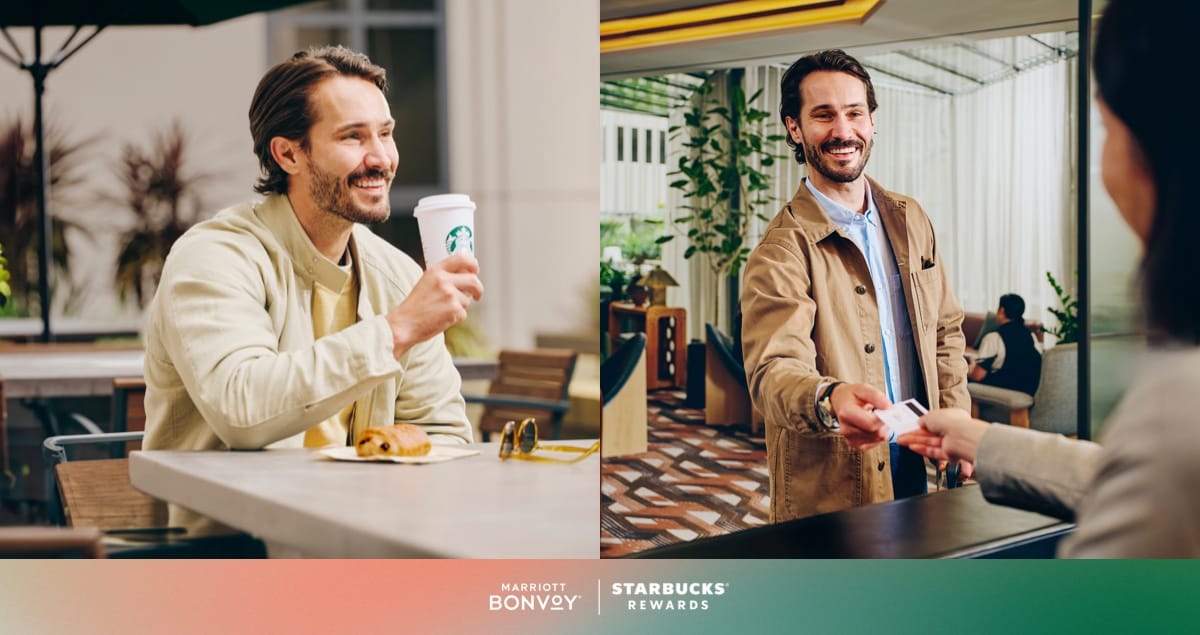 Marriott Bonvoy and Starbucks Rewards - Landing Page